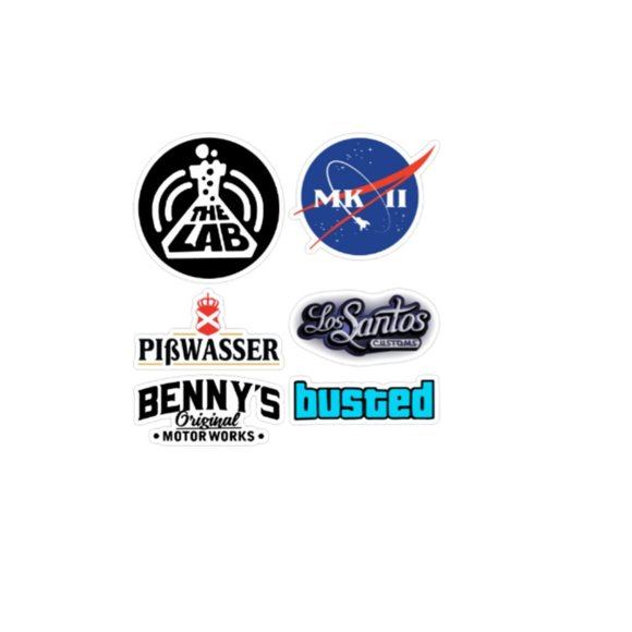 Design | Grand Theft Auto Laminated Vinyl Stickers 135 | Poshmark